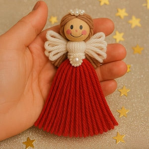 DIY Yarn Angel Craft Pattern Tutorial, Beginner-friendly Easy Yarn ...
