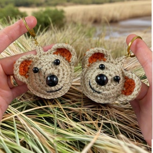 Mini Amigurumi Teddy Bear Keychain Pattern | Small Crochet Teddy Bear ...
