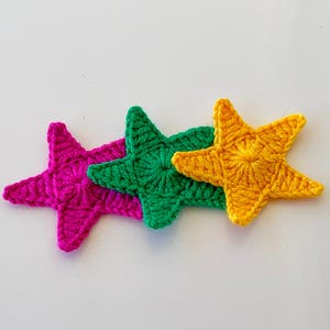 Crochet Star Applique PDF Pattern, DIY Decorative Star Ornament ...