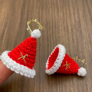 Crochet Santa Hat Pattern, Adorable Christmas Ornament Design for ...