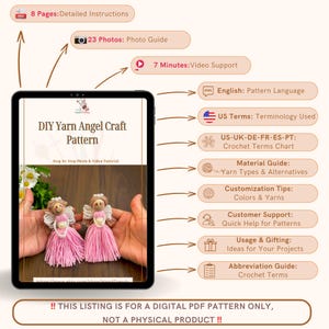 DIY Yarn Angel Craft Pattern Tutorial, Beginner-friendly Easy Yarn ...