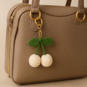 Crochet Cherry Keychain Pattern – DIY Amigurumi Fruit Keyring (PDF ...