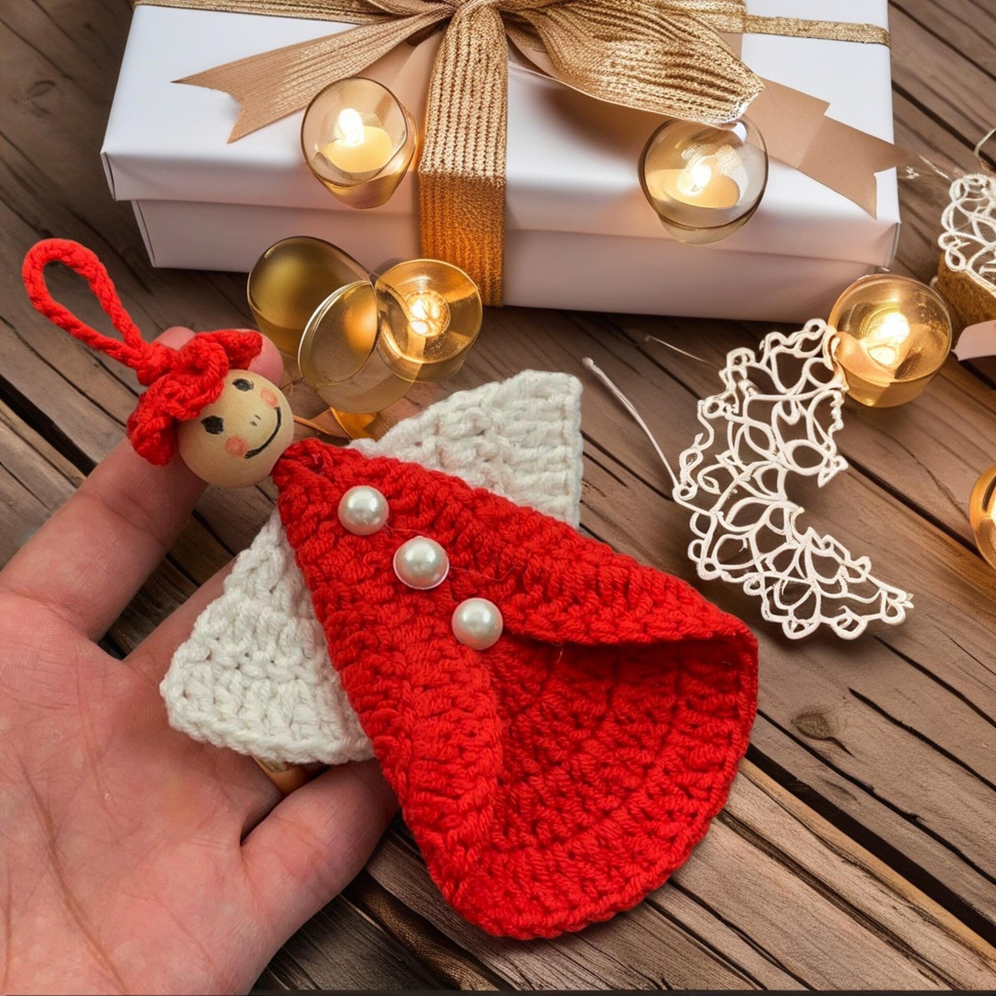 Crochet Angel Tree Topper Pattern | Guardian Angel Christmas Ornament ...