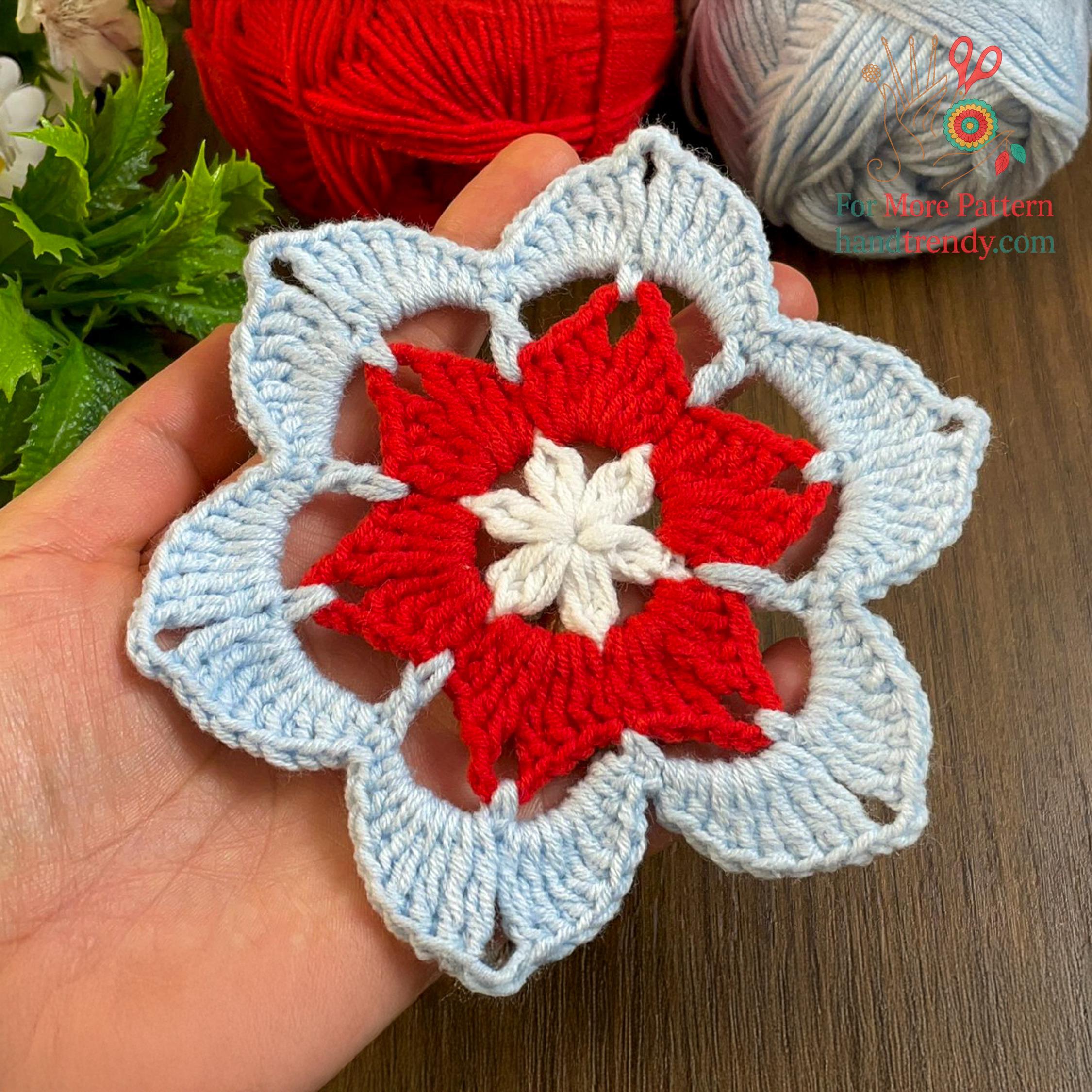 Crochet Star Motif Pattern PDF Instant Download for Geometric Applique ...