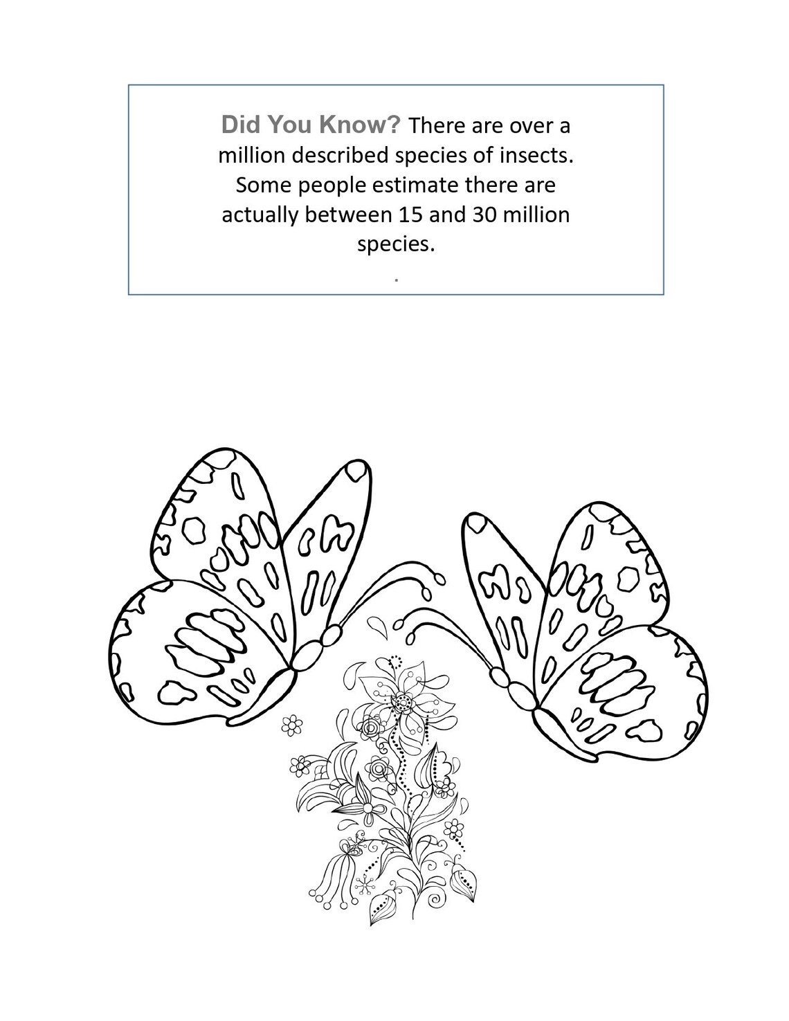 Butterflis for Kids and Adults: 50 Facts About Butterflies Coloring Fun ...