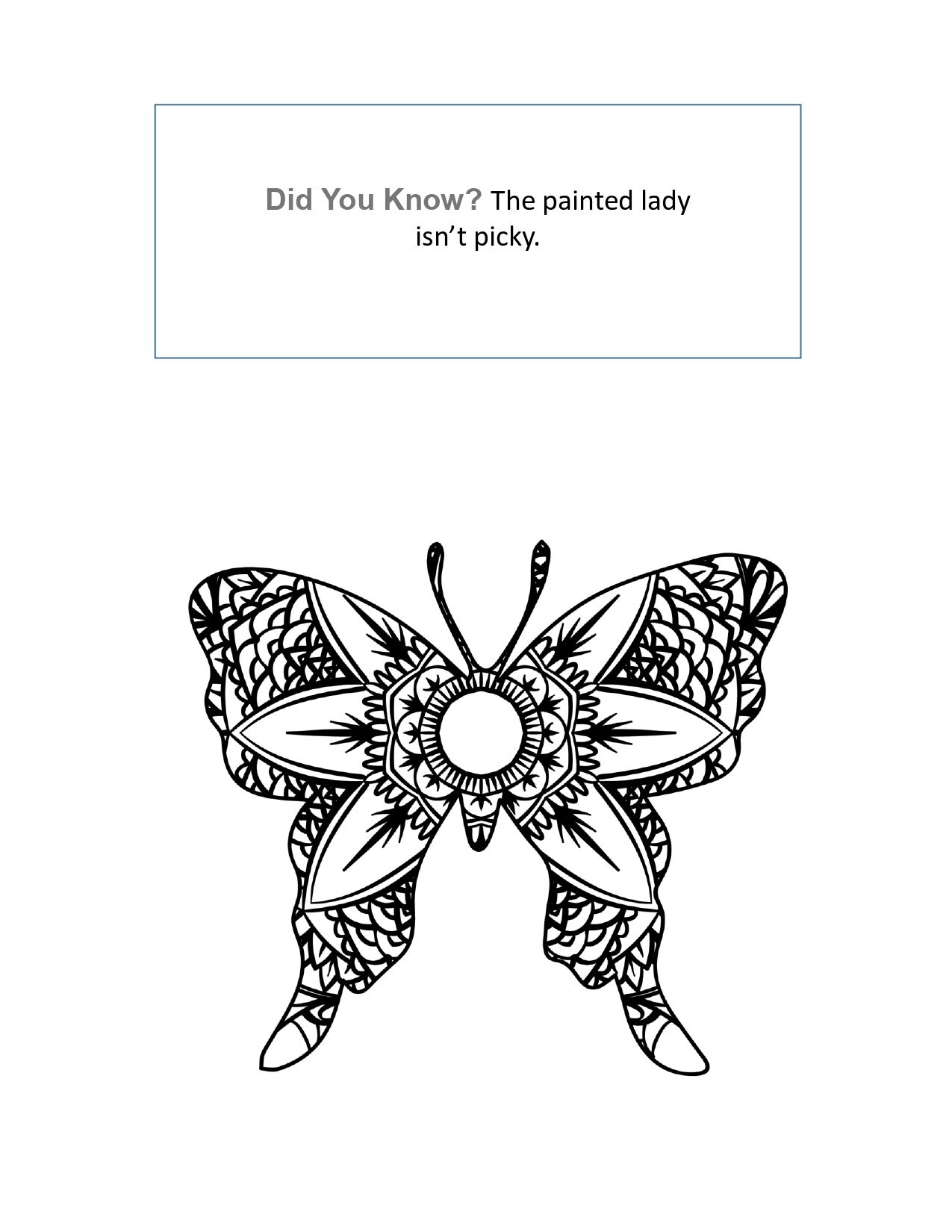 Butterflis for Kids and Adults: 50 Facts About Butterflies Coloring Fun ...