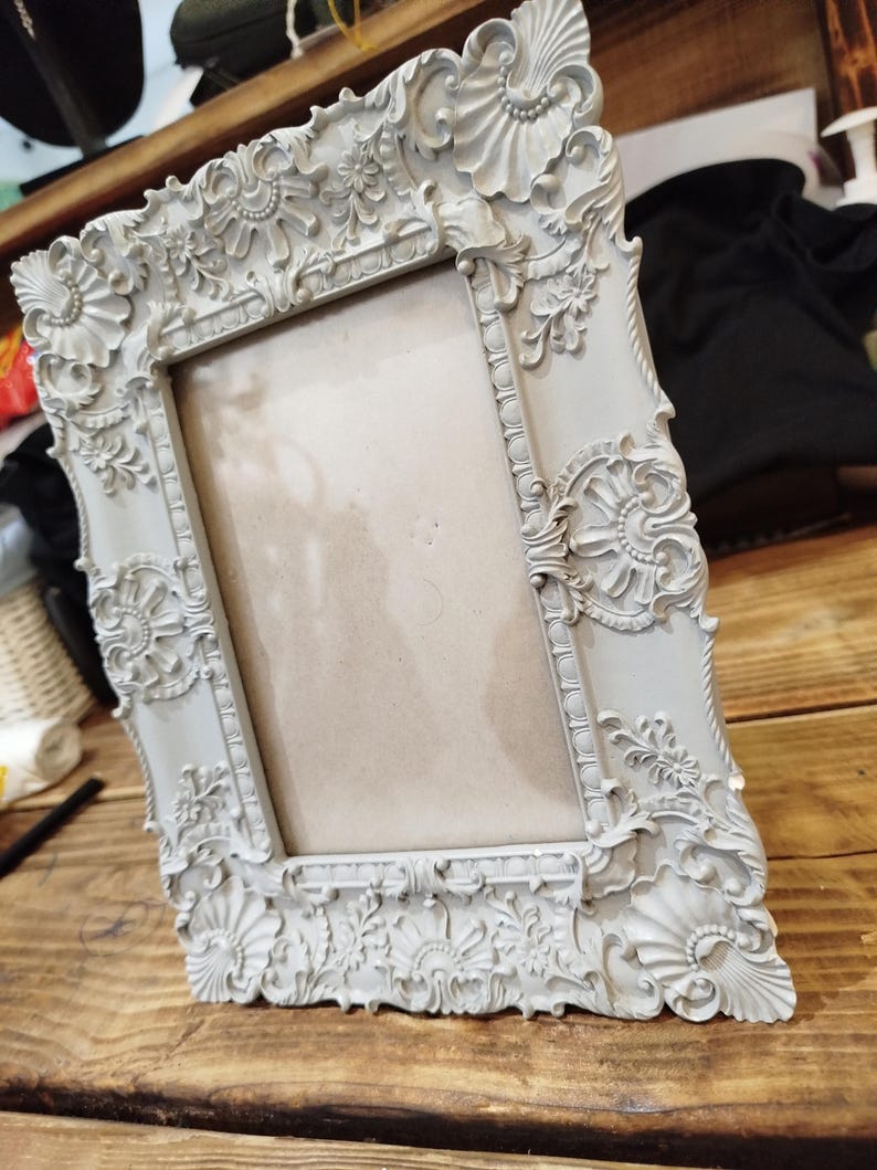 Vintage Style Porcelain Frame - Etsy
