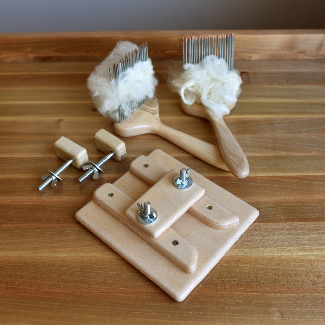 Wool Combs With Holder. Wool Combs Stand - Etsy
