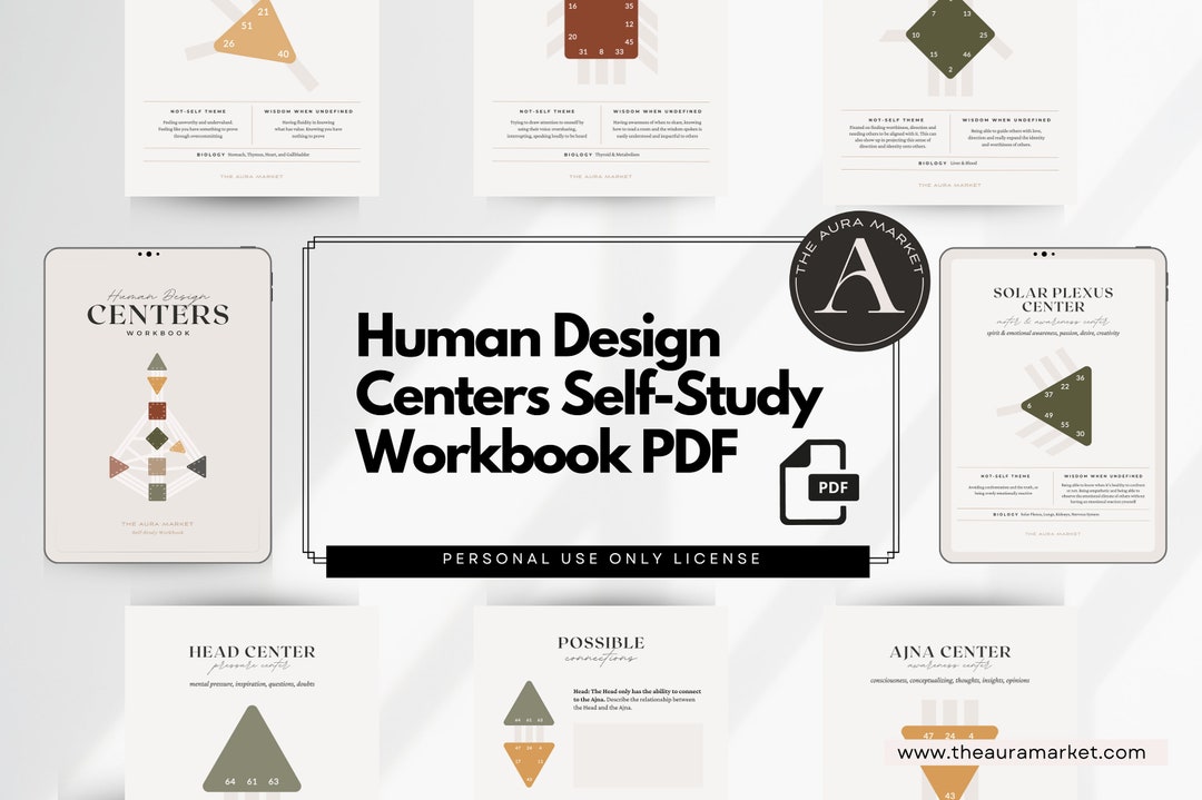 Human Design Centers Self-study Workbook PDF, Human Design System, Nine ...