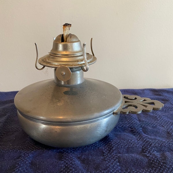 Pewter Oil Lamp - Etsy
