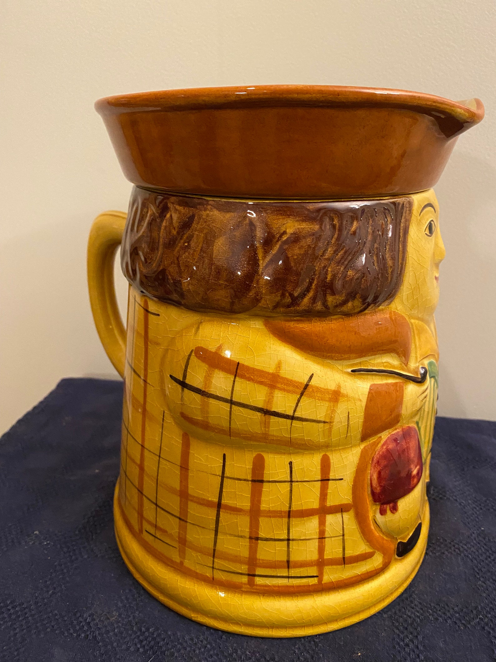 Vintage Toby Character Cookie Jar Made in Japan 1950's 9.25 Tall - Etsy