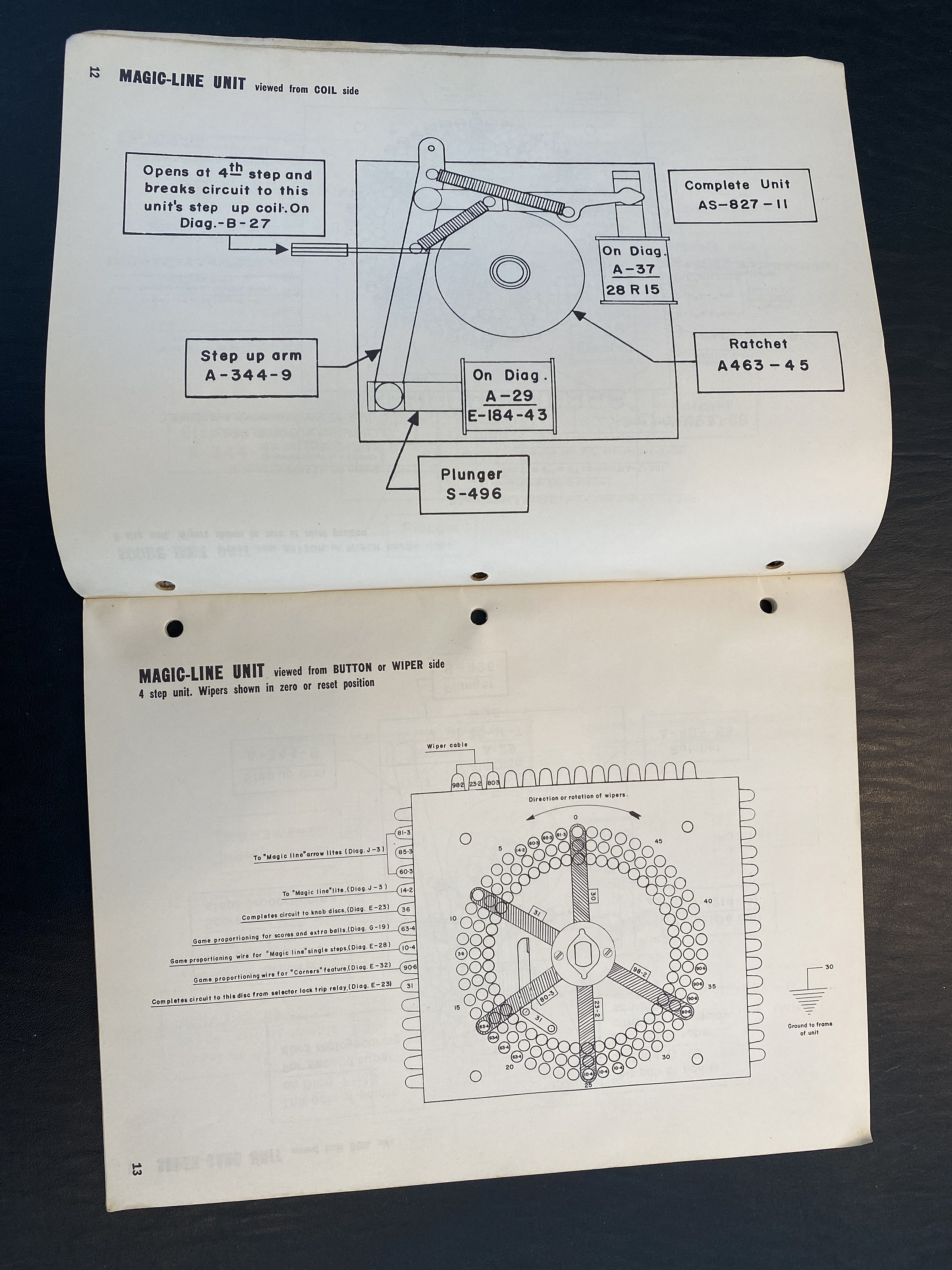 ORIGINAL Bally Pinball Manual Variety Pinball 1950's Operating ...