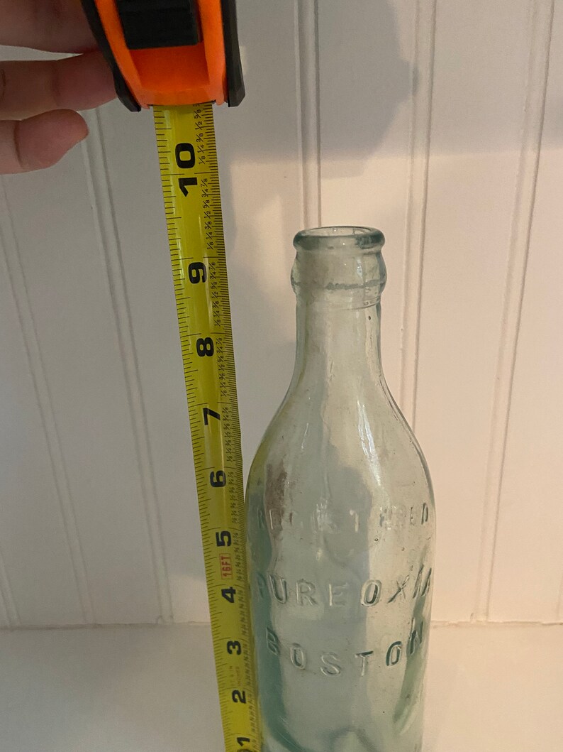 Antique Aqua Tall Pureoxia Boston Soda Bottle Moxie - Etsy