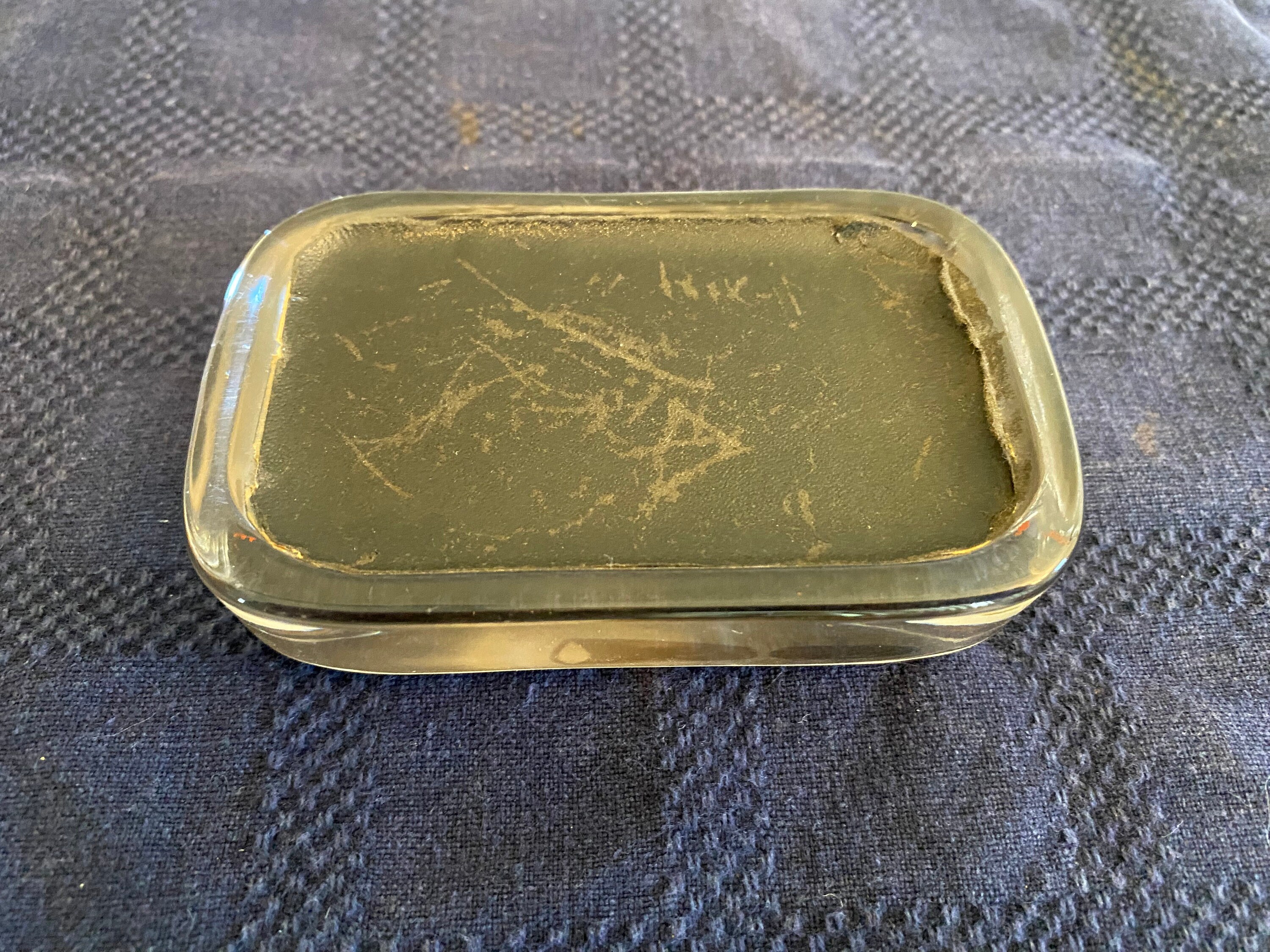 Vintage Glass Paperweight Old Main Street Photo Rectangular - Etsy