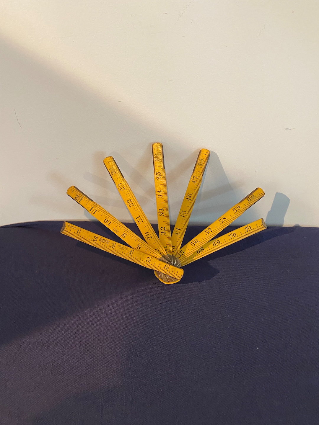 Lufkin No 8516 Folding 6 Foot Ruler Made in USA Yellow - Etsy