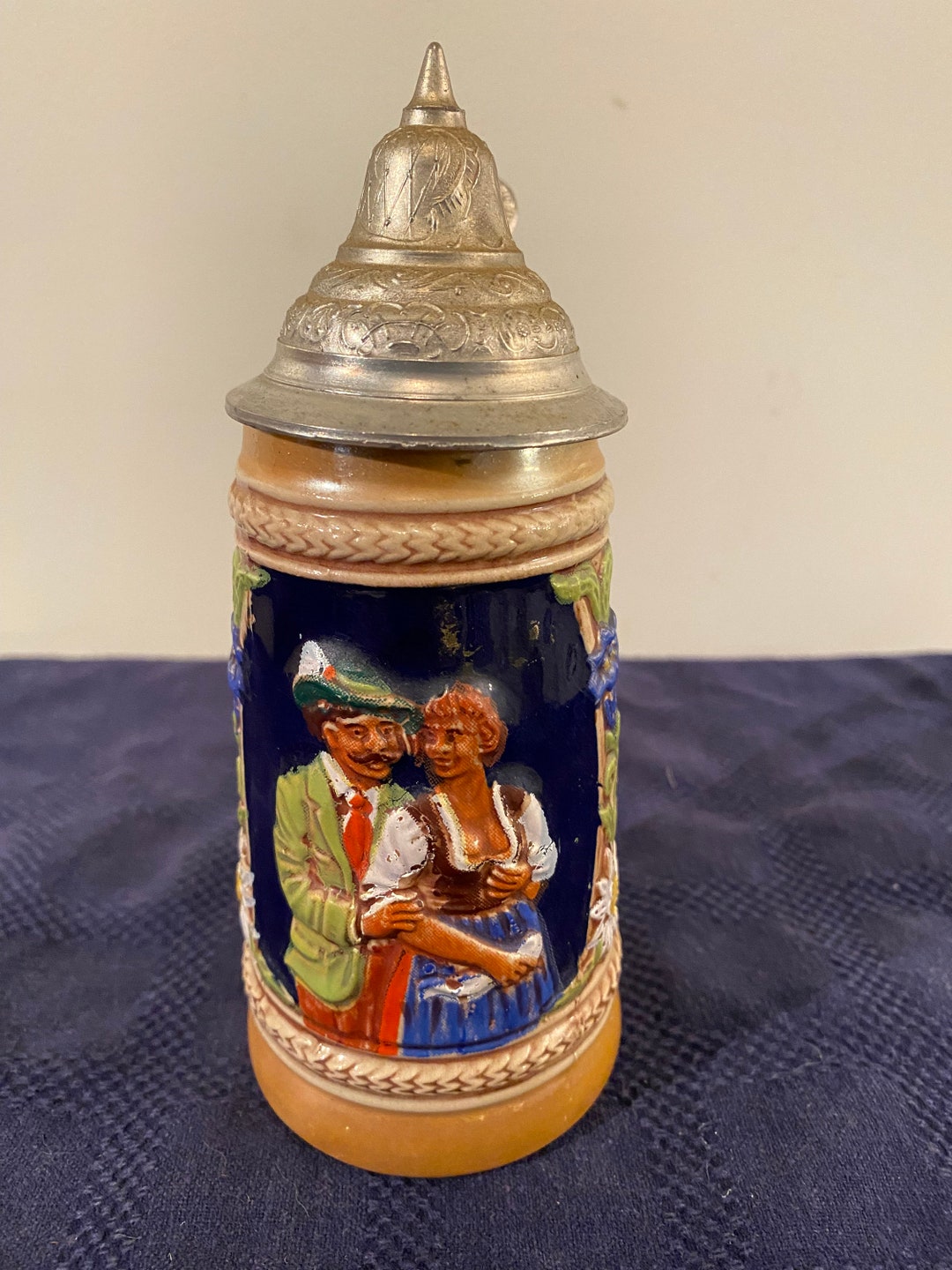 Original GERZ West Germany Beer Stein Authentic Stamped Small 6 Pewter ...