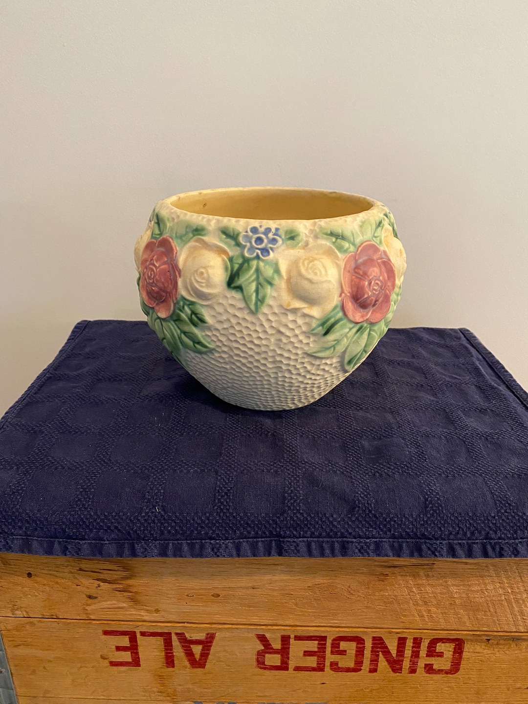 Antique Floral Roseville Art Pottery Rozane Line 1917 Large - Etsy