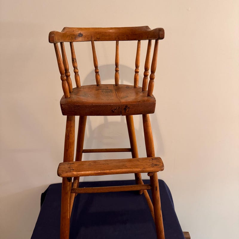 Wooden High Chair - Etsy