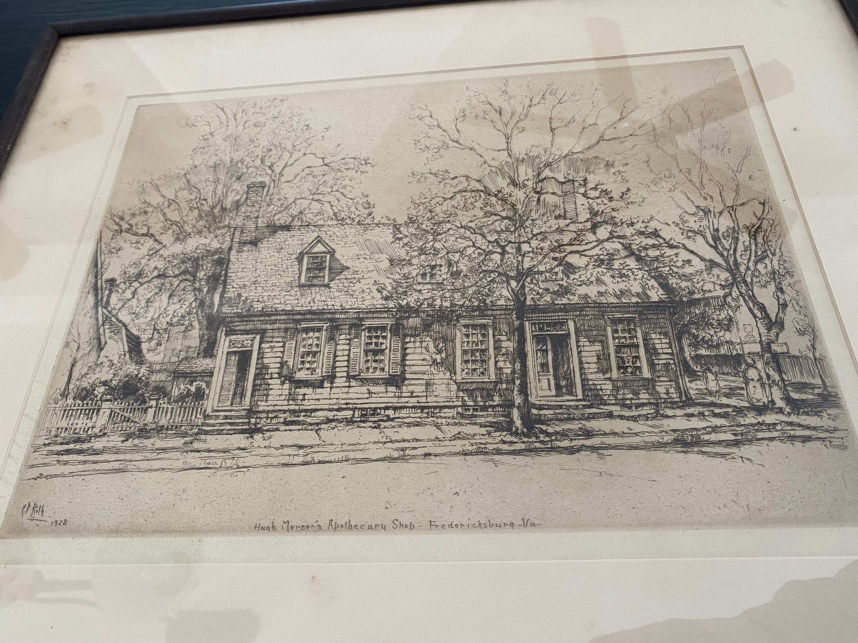 Vintage Ernest D Roth 1928 Signed Etching hugh - Etsy