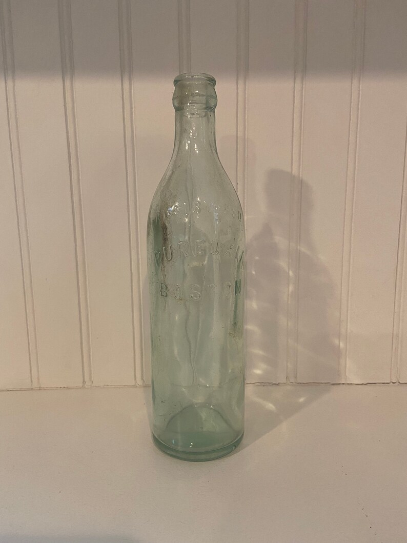 Antique Aqua Tall Pureoxia Boston Soda Bottle Moxie - Etsy