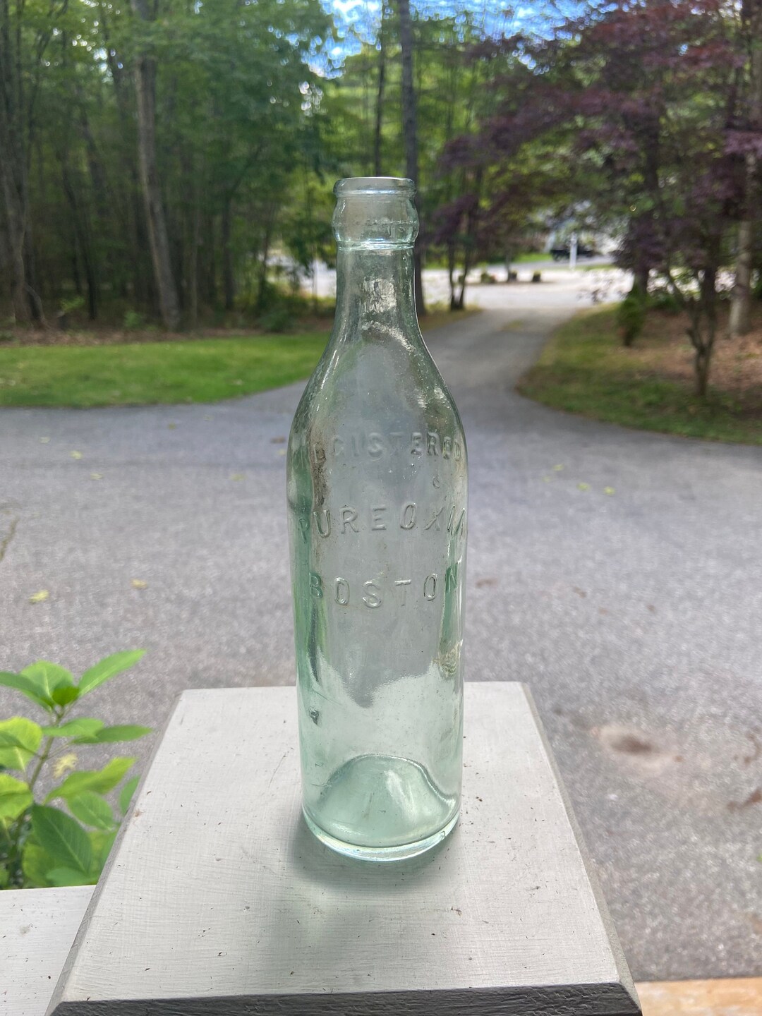 Antique Aqua Tall Pureoxia Boston Soda Bottle Moxie - Etsy