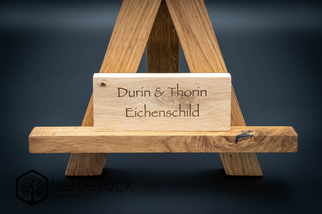 Handcrafted Wooden Door Sign With Laser Engraving - Etsy