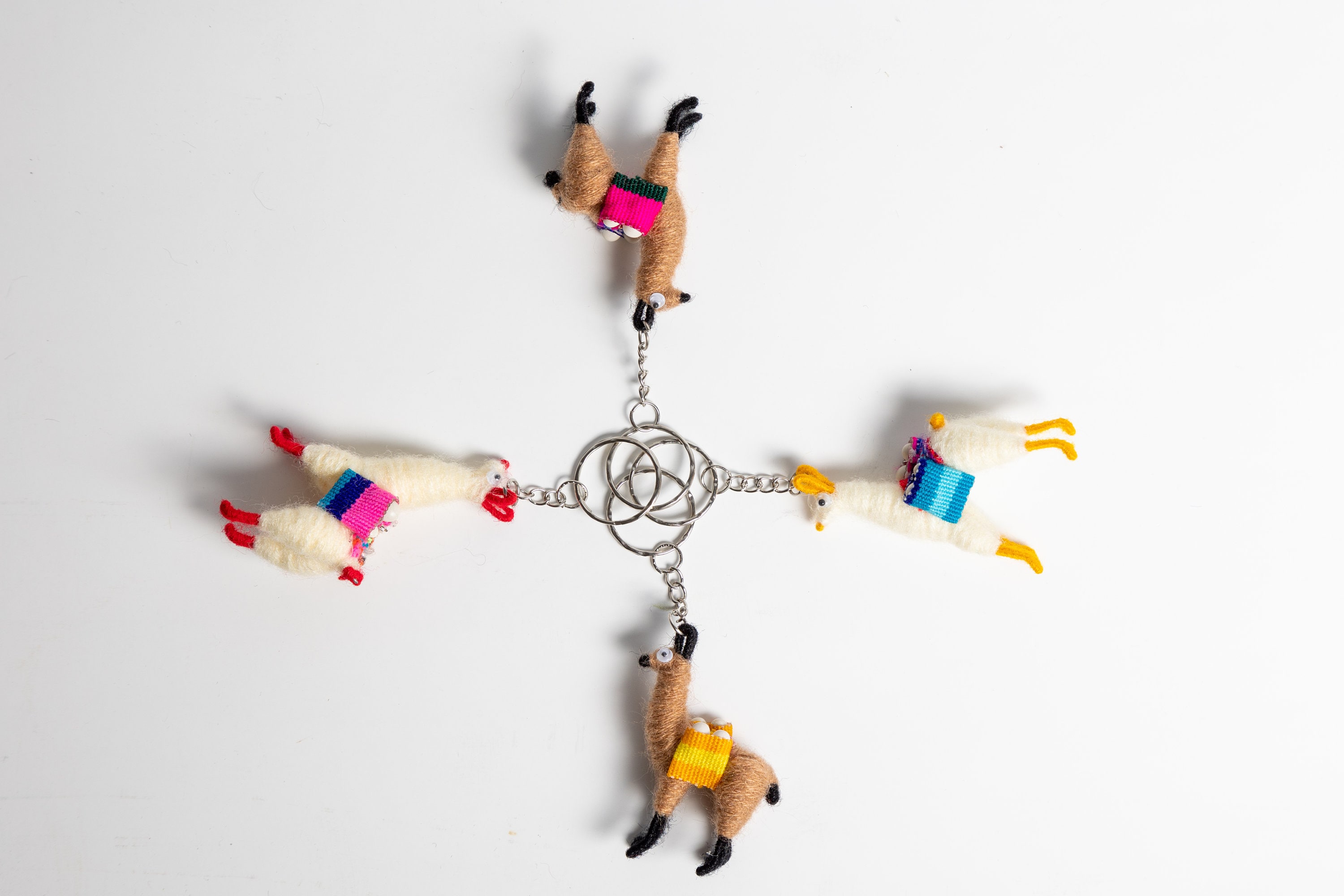 Lama-schlüsselanhängern Miniatur-lamas in Verschiedenen Farben Tiny ...