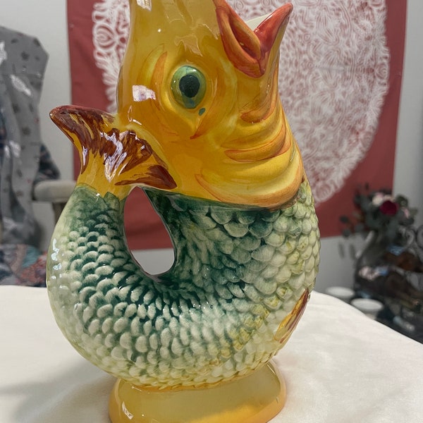 Ceramic Fish Pitcher - Etsy