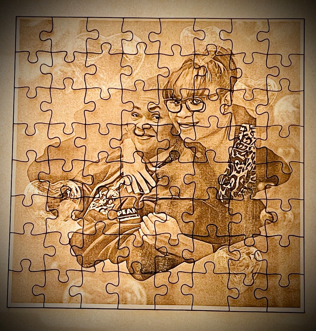 Personalized Laser Engraved Photo Puzzle - Etsy