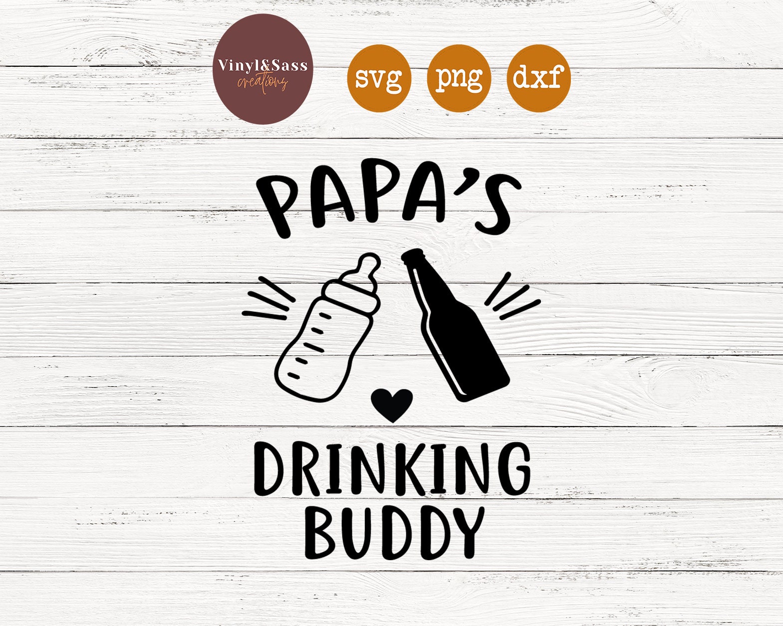 Papas Drinking Buddy | SVG, PNG, DXF Silhouette Cameo and Cricut Files ...
