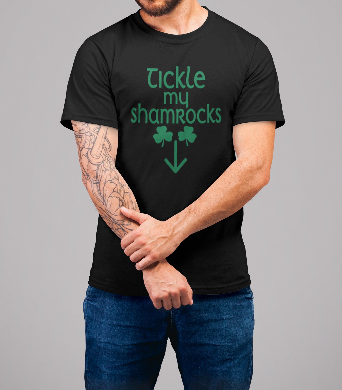 Tickle My Shamrocks St Patricks Day SVG PNG DXF | Etsy