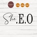 She E.O small Business Owner Ceo SVG, PNG, DXF Silhouette Cameo and ...