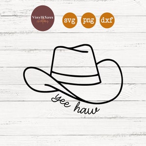 Yee Haw | Country Western | SVG, PNG, DXF Silhouette Cameo and Cricut ...