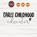 Early Childhood Educator ece SVG, PNG, DXF Silhouette Cameo and Cricut ...