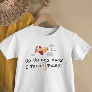 Up up and Away I'm Turning One Today SVG, PNG, DXF Silhouette Cameo and ...