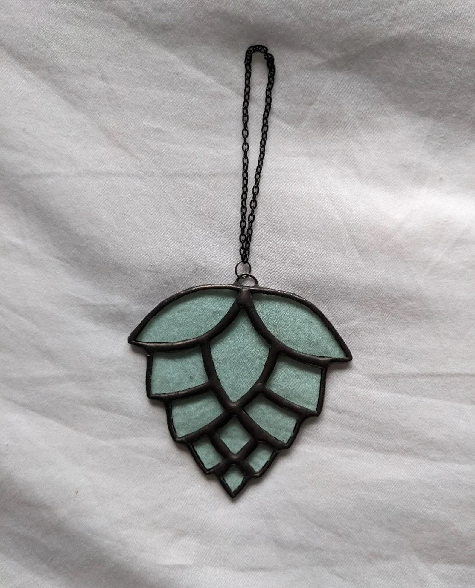 Hops Stained Glass Suncatcher - Etsy