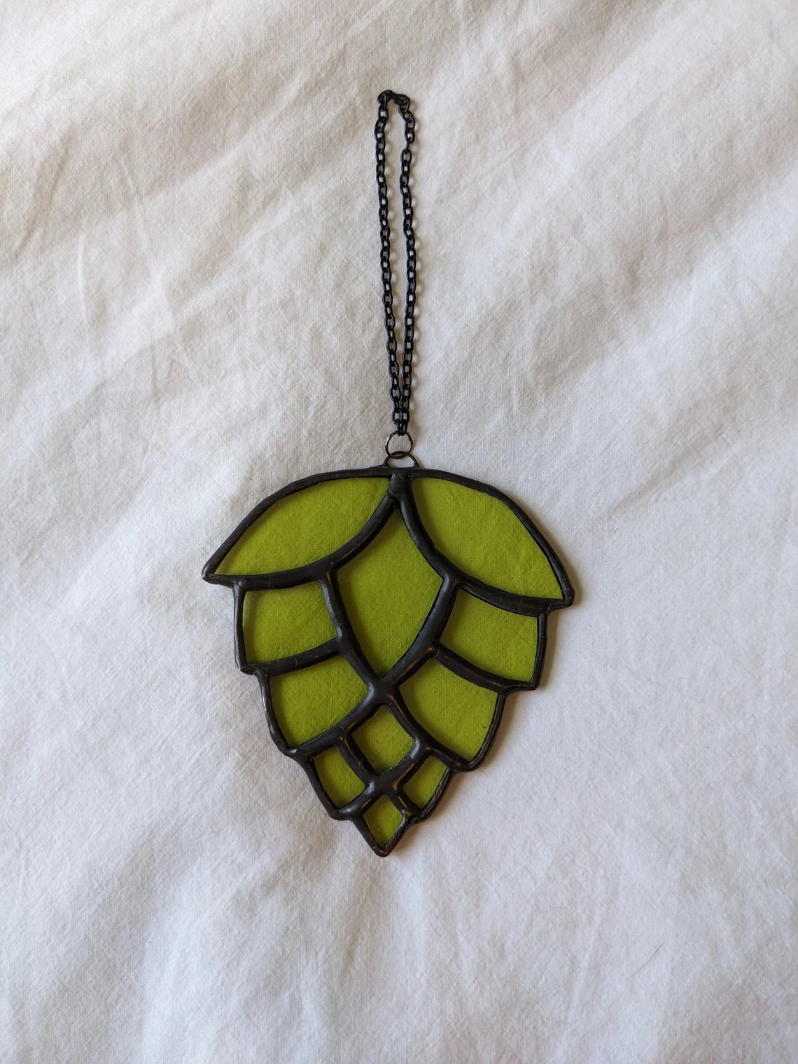 Hops Stained Glass Suncatcher - Etsy