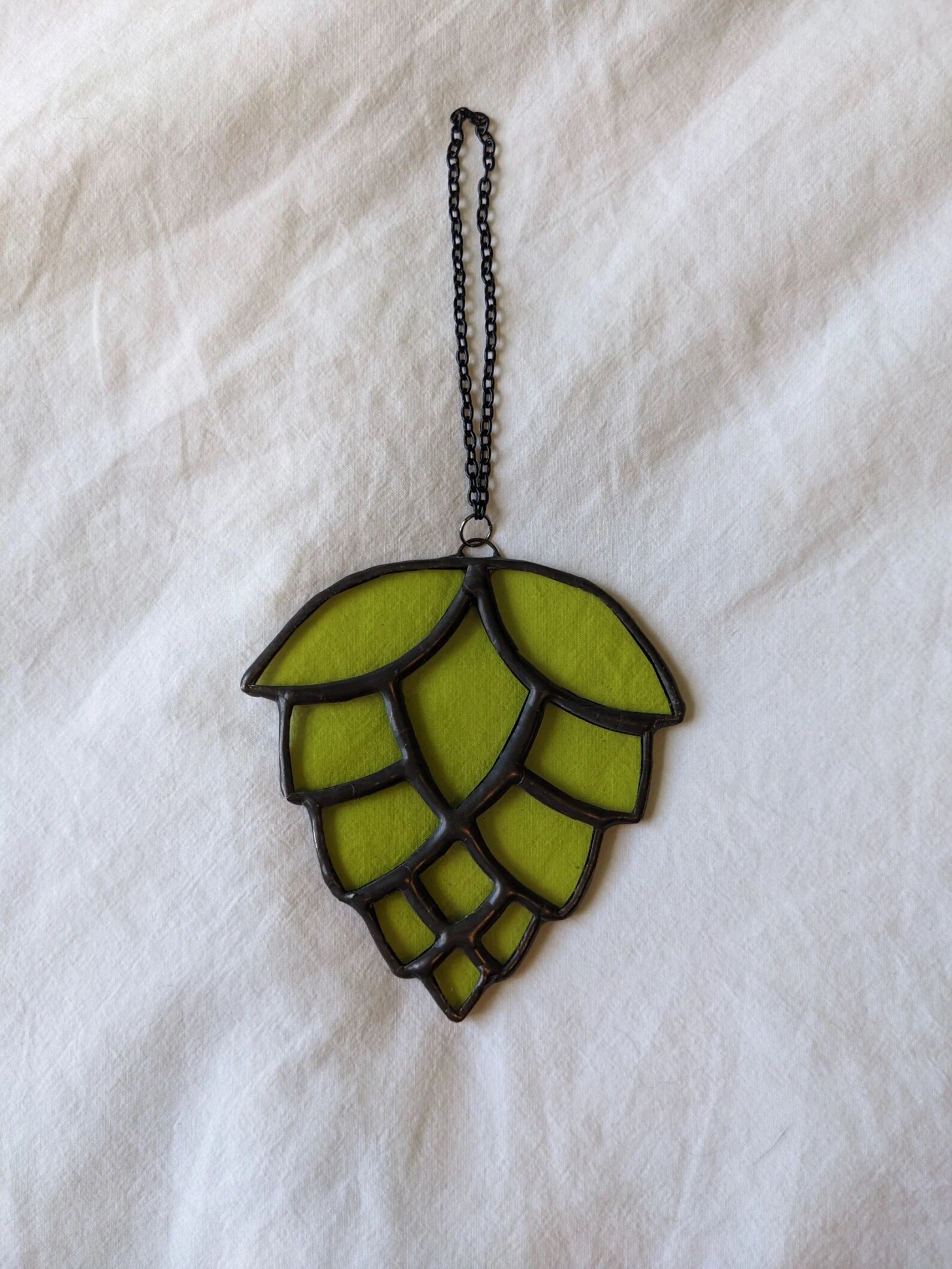 Hops Stained Glass Suncatcher - Etsy