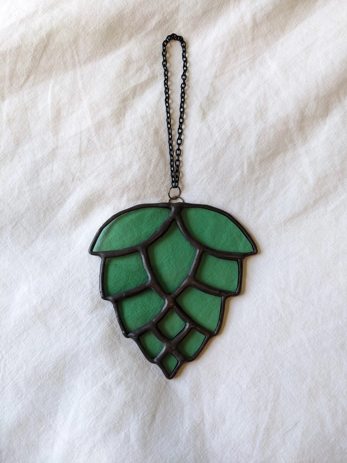 Hops Stained Glass Suncatcher - Etsy