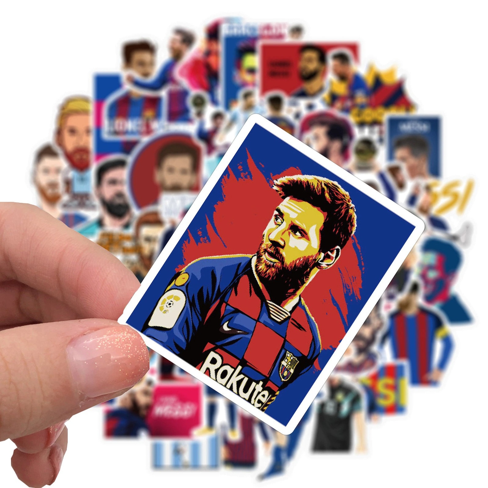 50pcs Lionel Messi Stickers Pack Argentina Football Star | Etsy