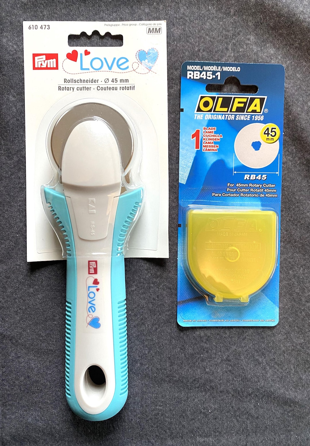 Set Prym Love Rotary Cutter 45 Mm Replacement Blade - Etsy