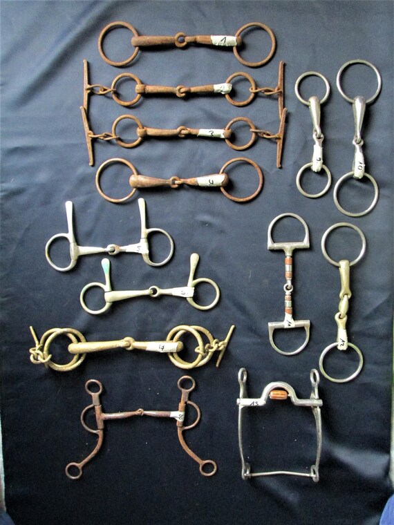 Echte Alt Vintage Trense Bits Gebisse Pferd Deko Basteln Larp | Etsy
