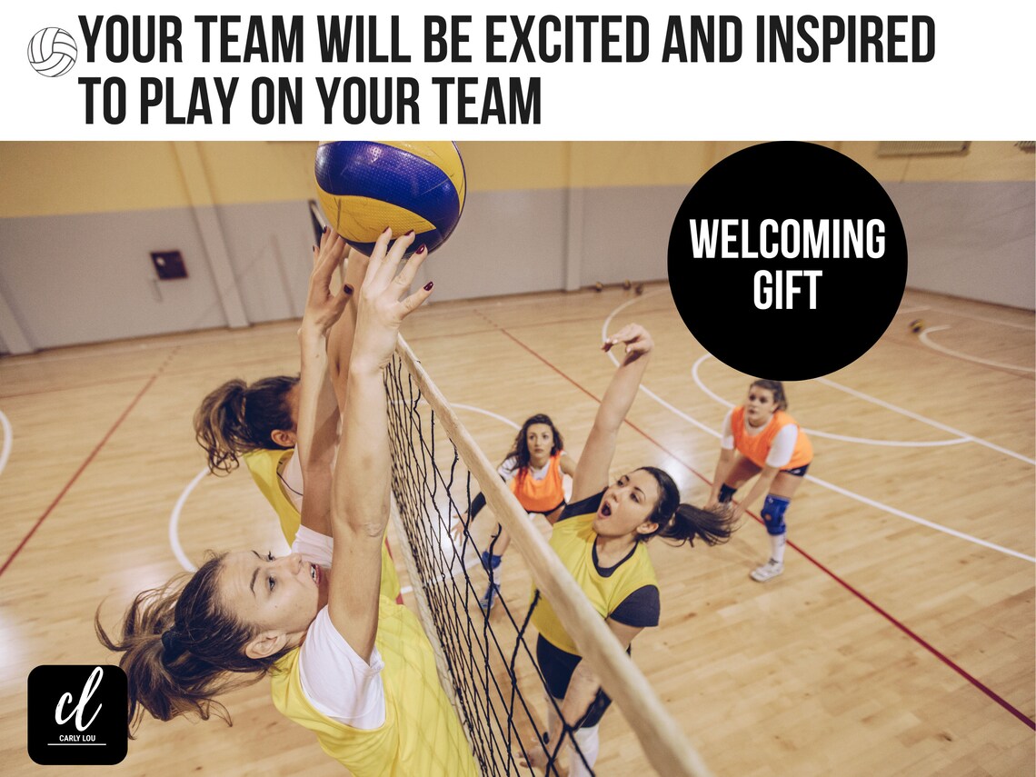 Instant Download Volleyball Team Gift Tag Printable Welcome to Team ...