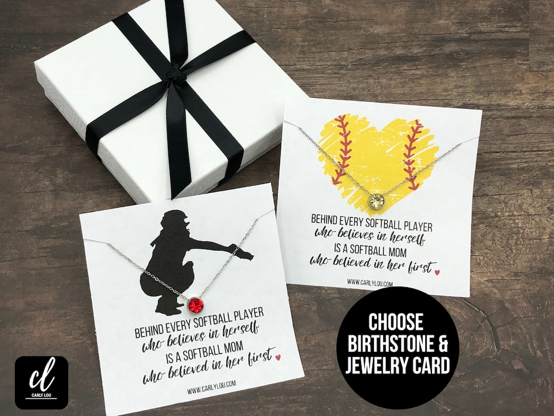 Softball Player Gift, Girls Softball Necklace, Softball Gifts for ...
