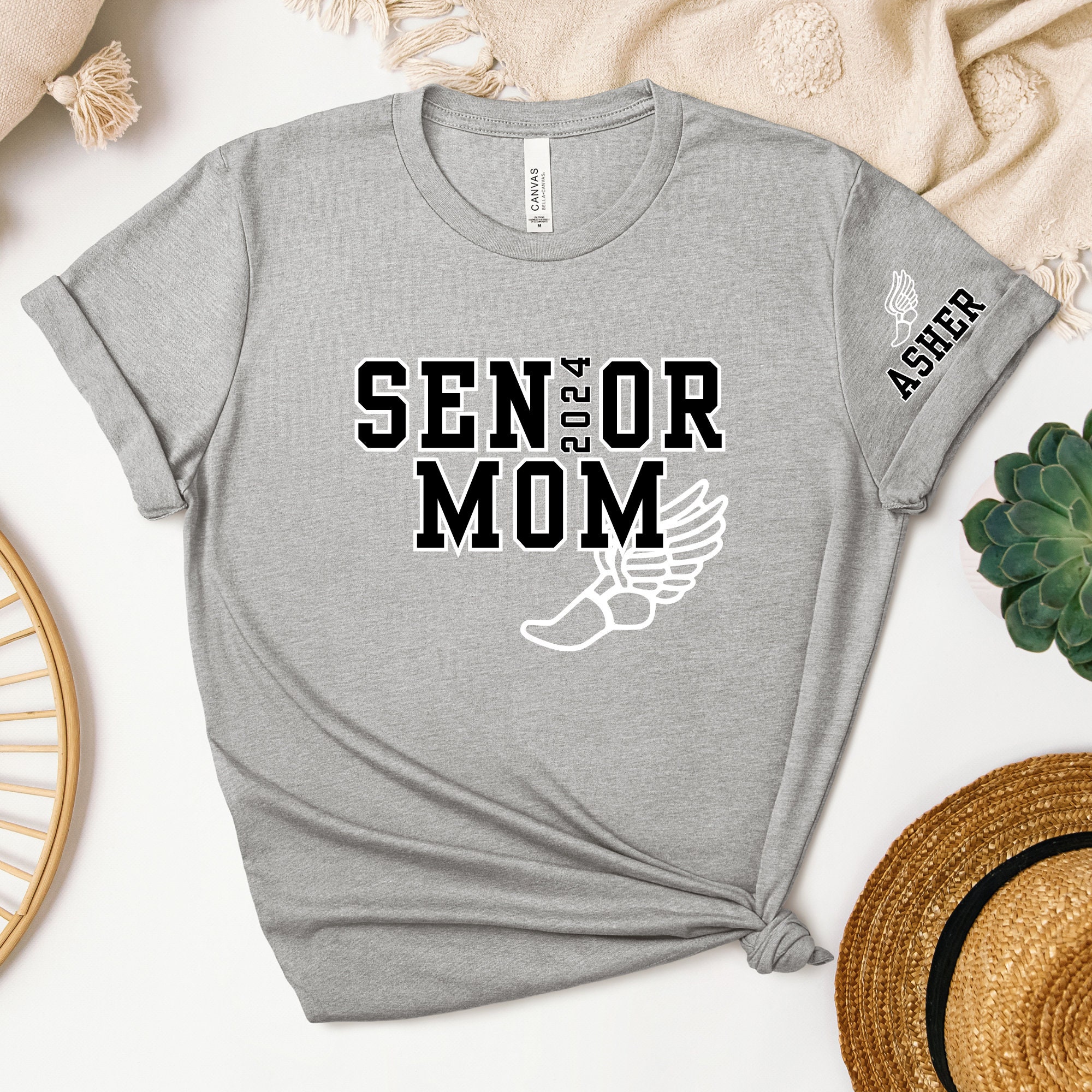 Custom Senior Mom Shirt Track and Field Track Mom Track Mama Name on ...