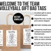 Instant Download Volleyball Team Gift Tag Printable Welcome to Team ...