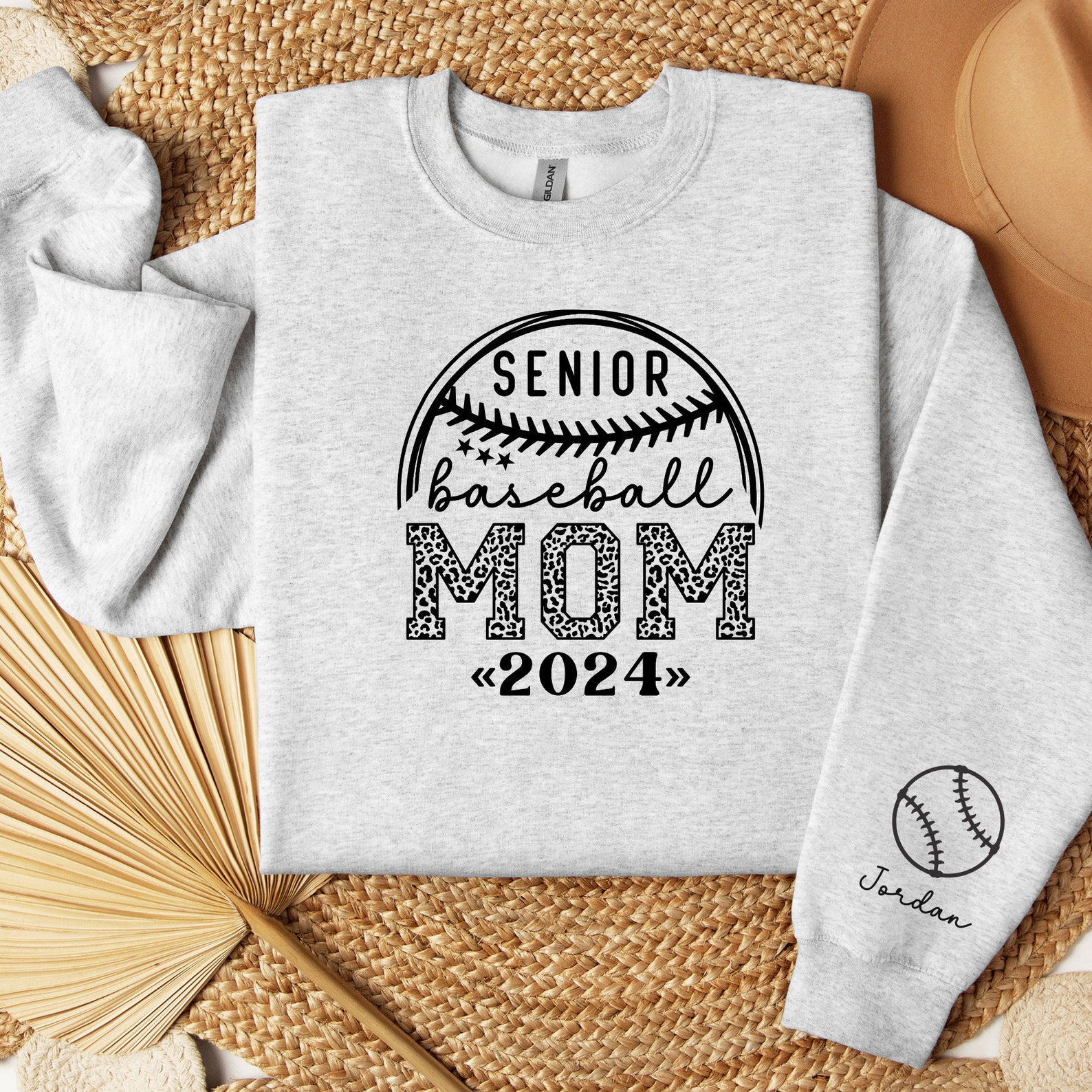 Custom Senior Baseball Mom Sweatshirt Name on Sleeve Senior Mom Shirt ...
