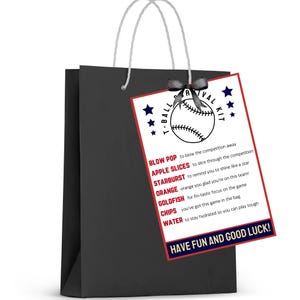 Instant Download Tball Snack Ideas Baseball Snacks for Team Treat Bags ...