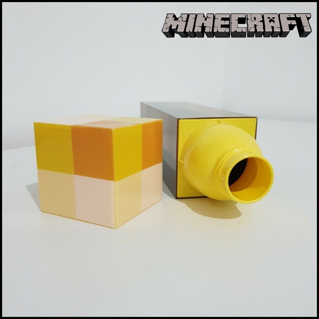 Minecraft Water Bottle Torch Light Theme 650ml Gift For Girl | Etsy