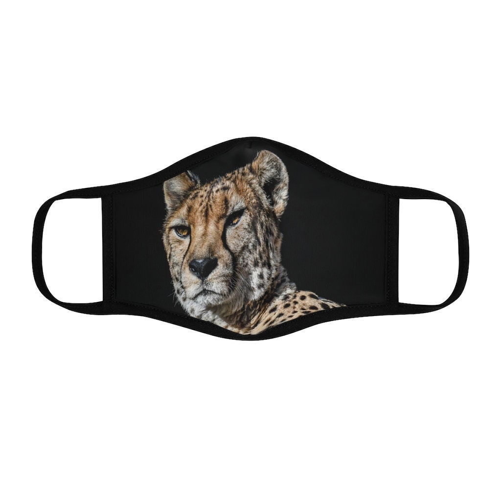 Cheetah Face Mask, Big Cats, Animal, Unique Face Masks, Made in USA ...